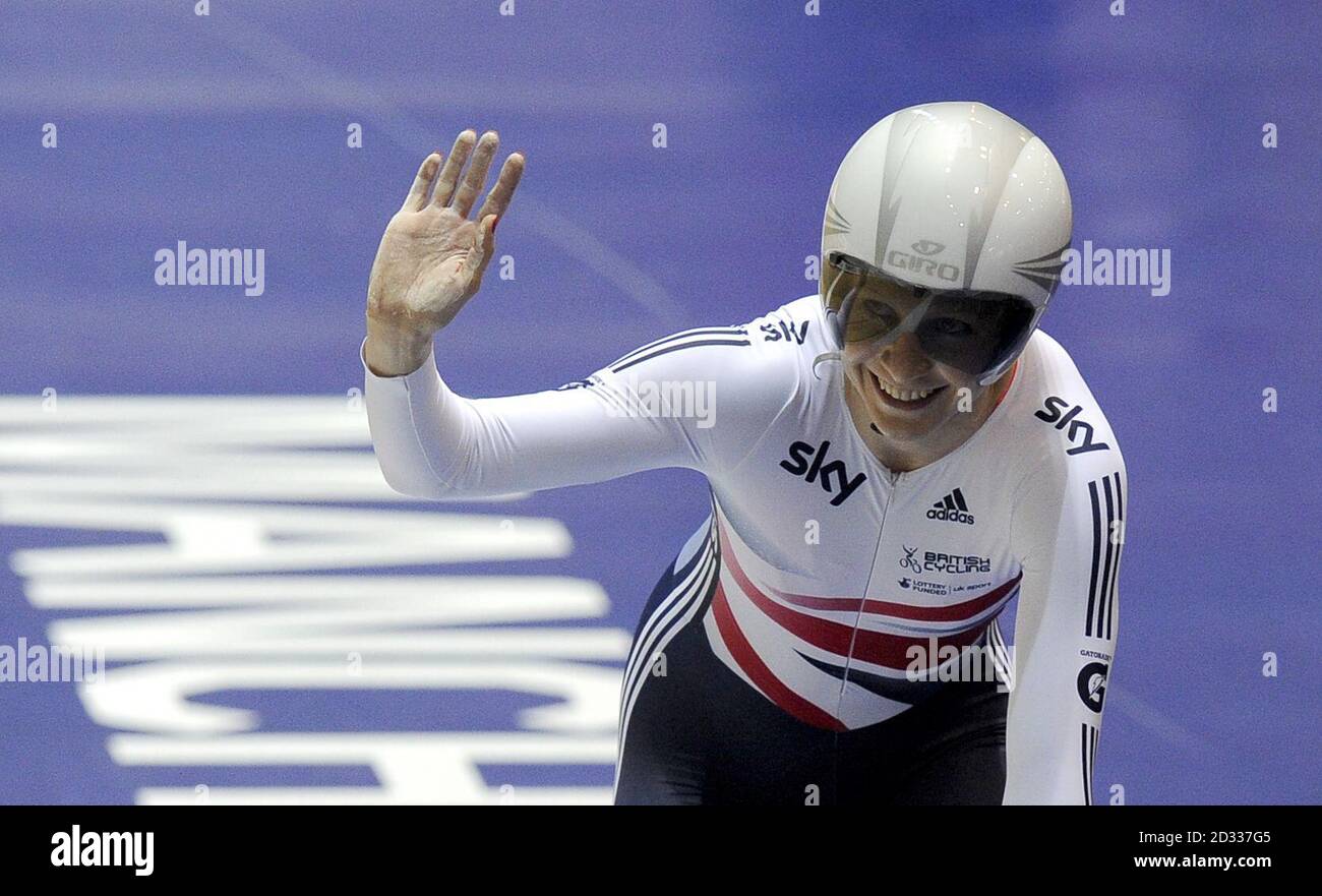 Great britains joanna rowsell celebrates winning the womens individual ...