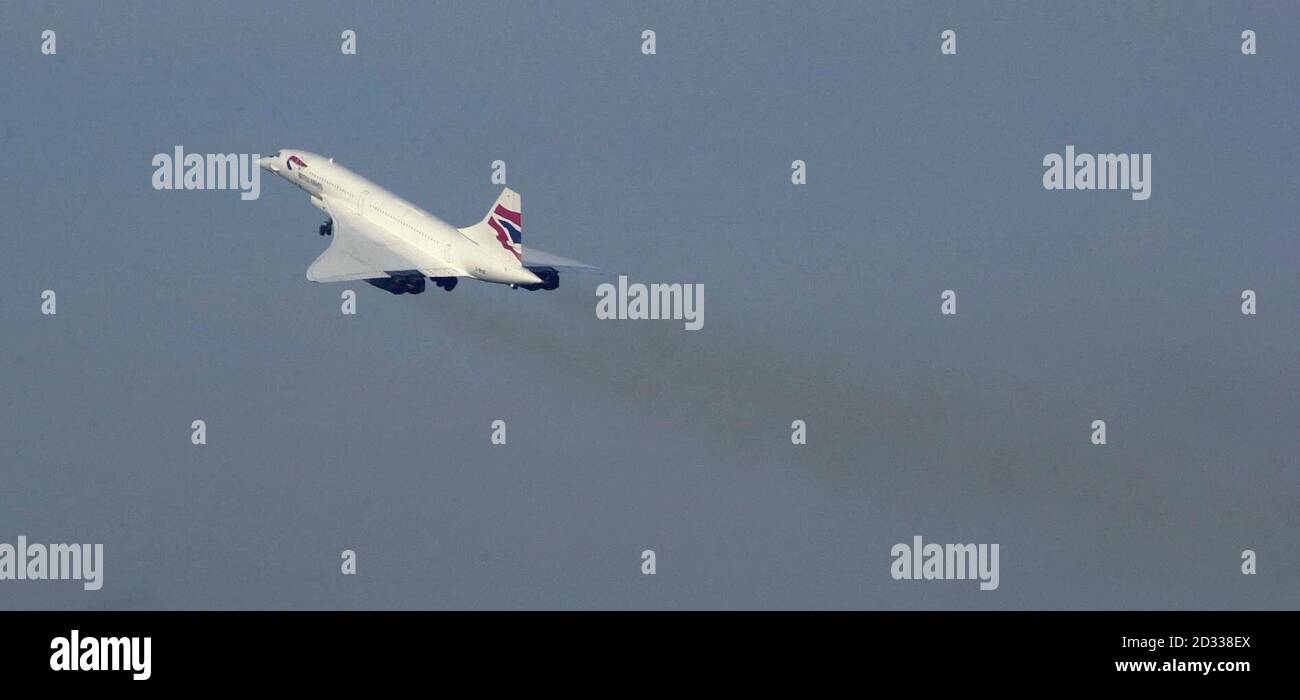 Concorde Flight British Airways High Resolution Stock Photography and ...