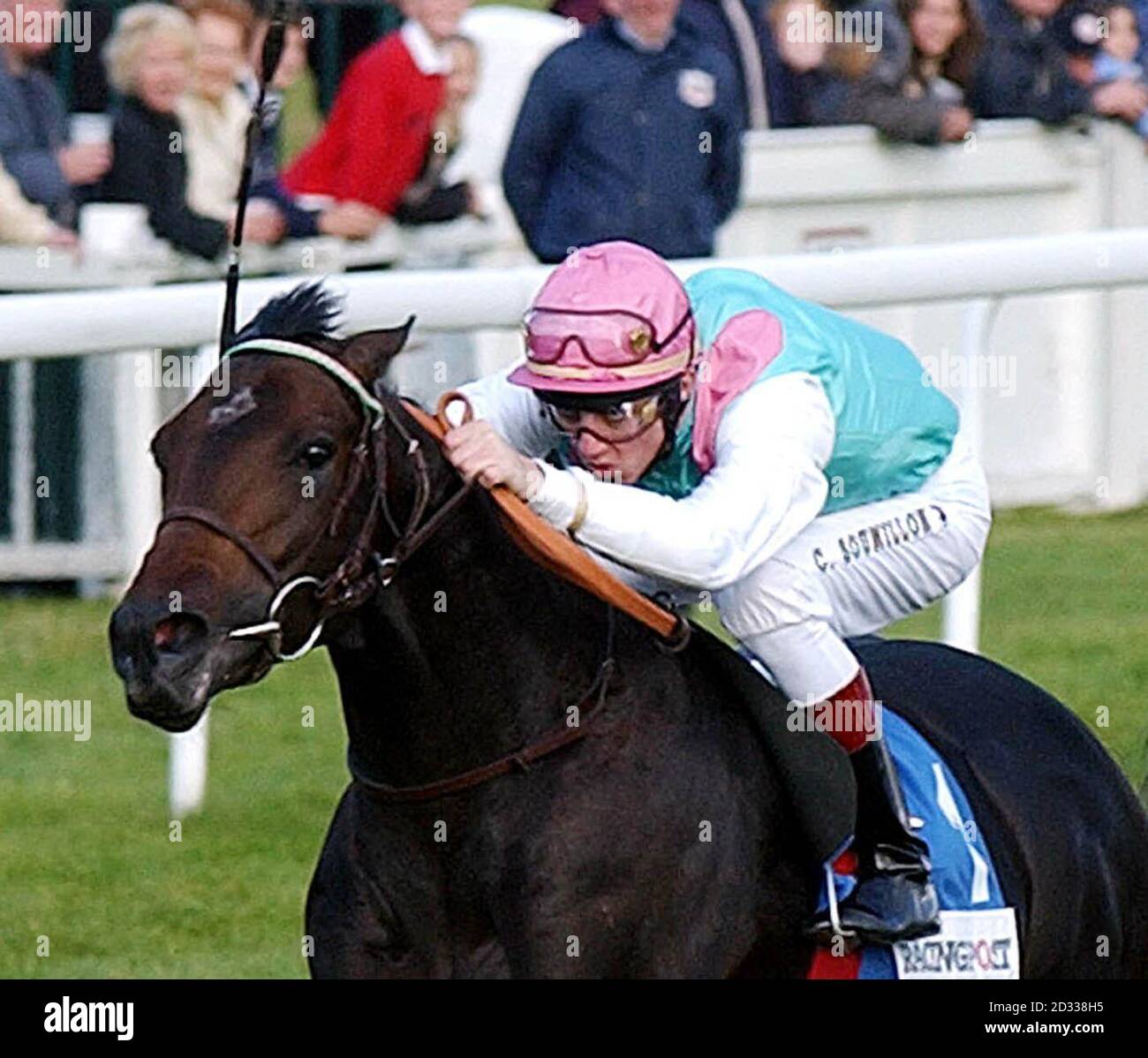 American Post ridden by jockey Christophe Soumillon wins the 'Racing ...
