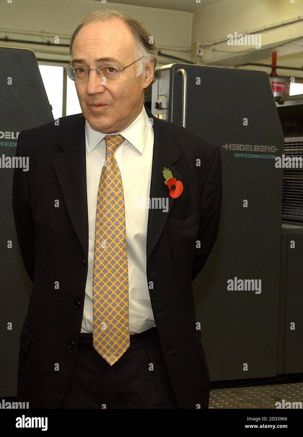 Conservative leadership candidate Michael Howard during a visit to ...