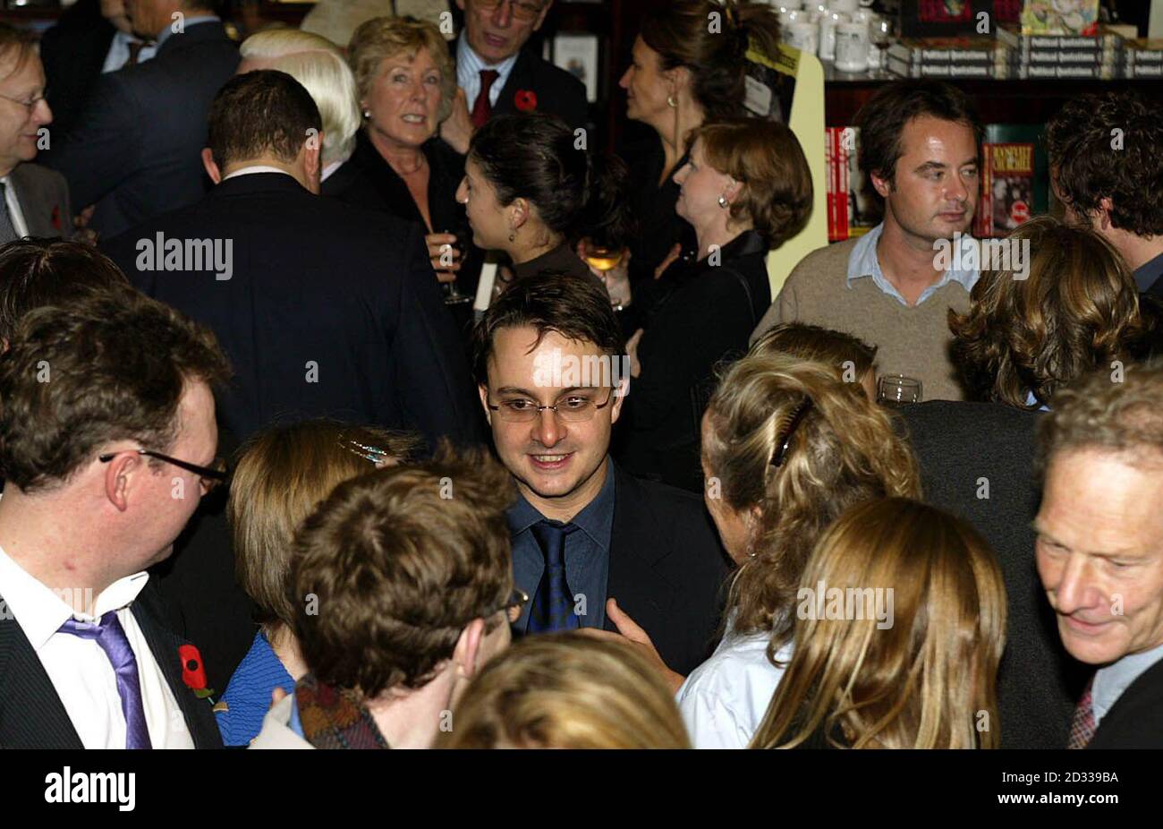Oliver Poole at the book launch of his book "Black Knights" in central ...