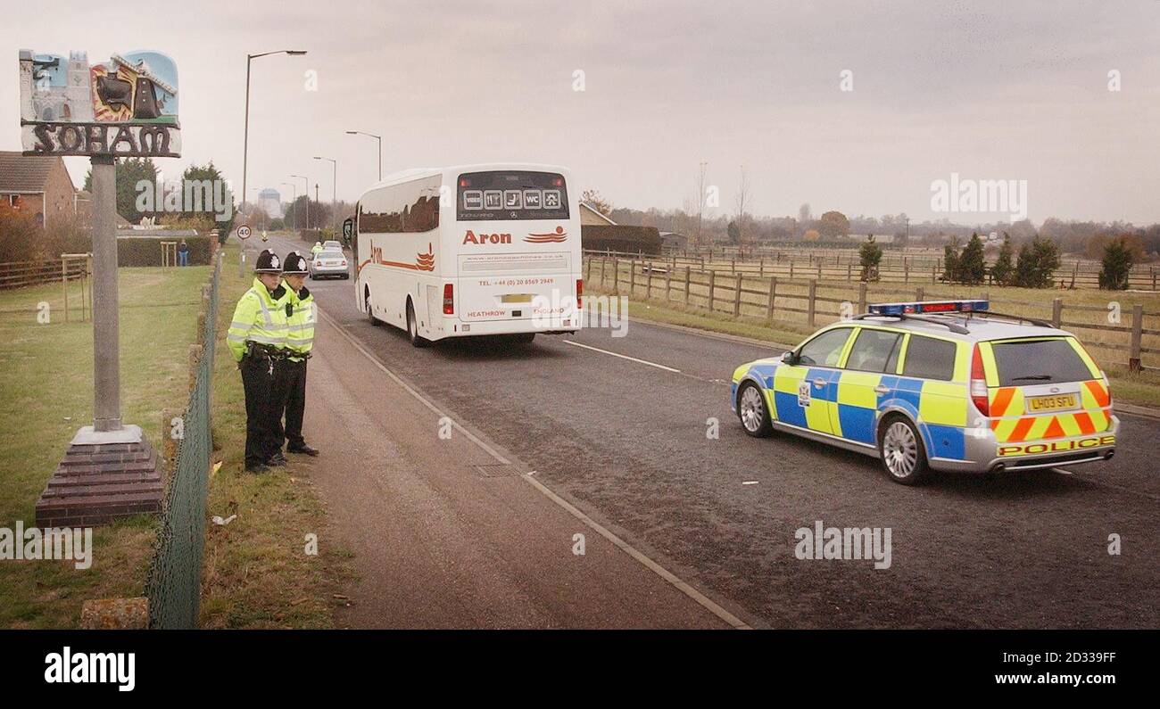 The jury arrive in the Cambridgeshire town of Soham where the jury in ...