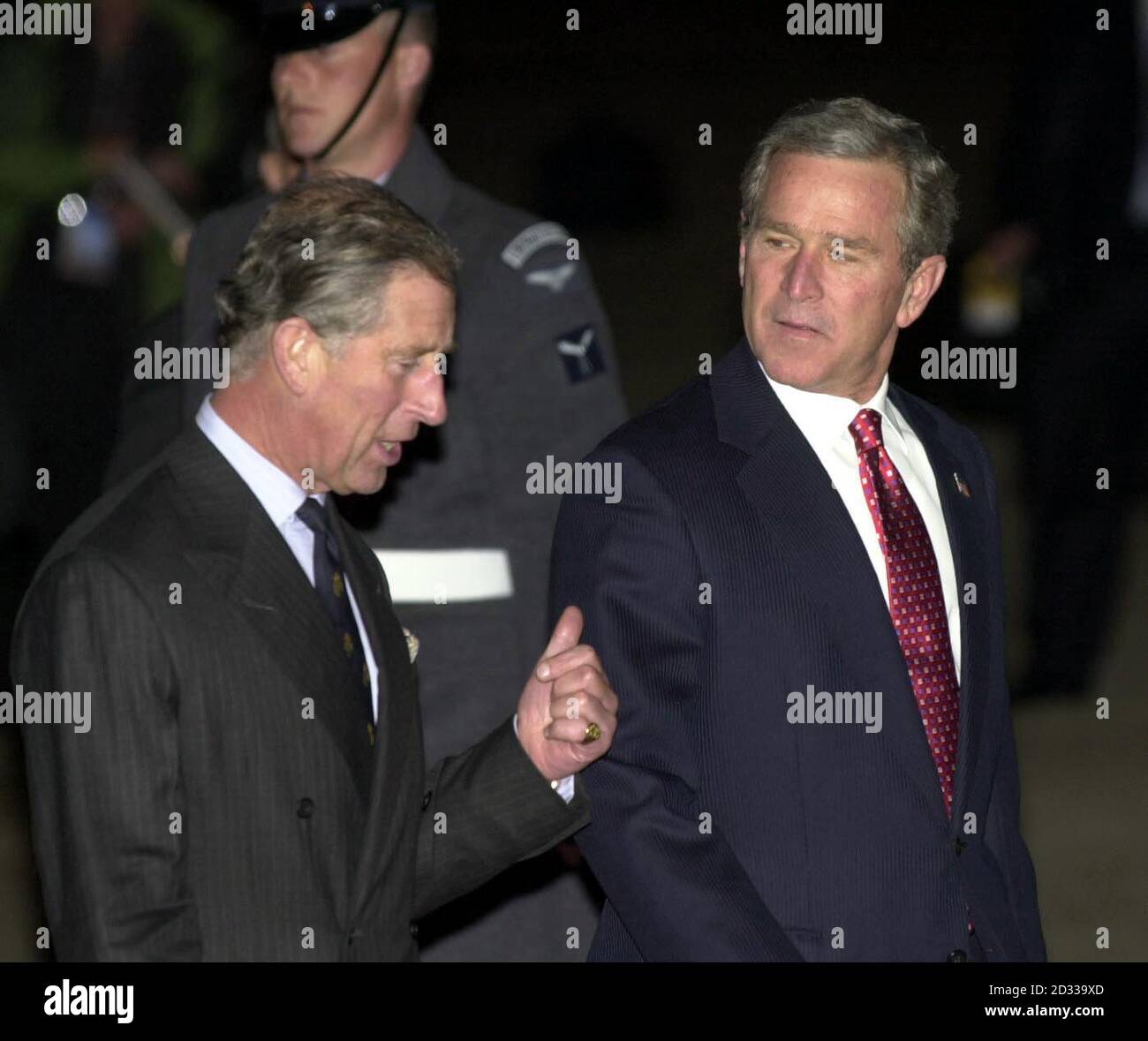 Prince charles and george bush hi-res stock photography and images - Alamy