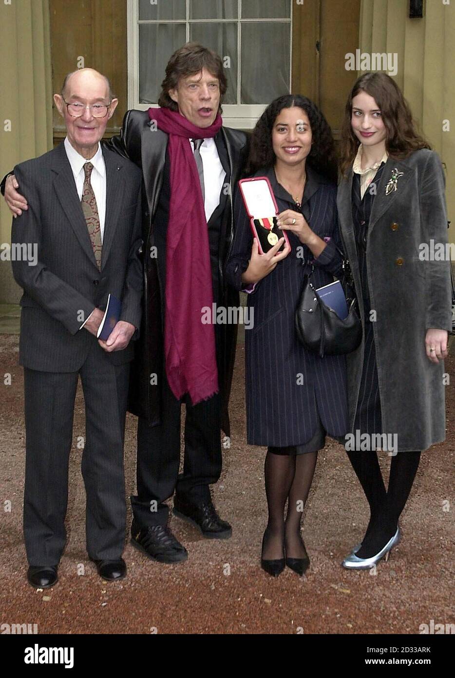 Rolling Stone Sir Mick Jagger, 60, with his proud 92-year-old father ...