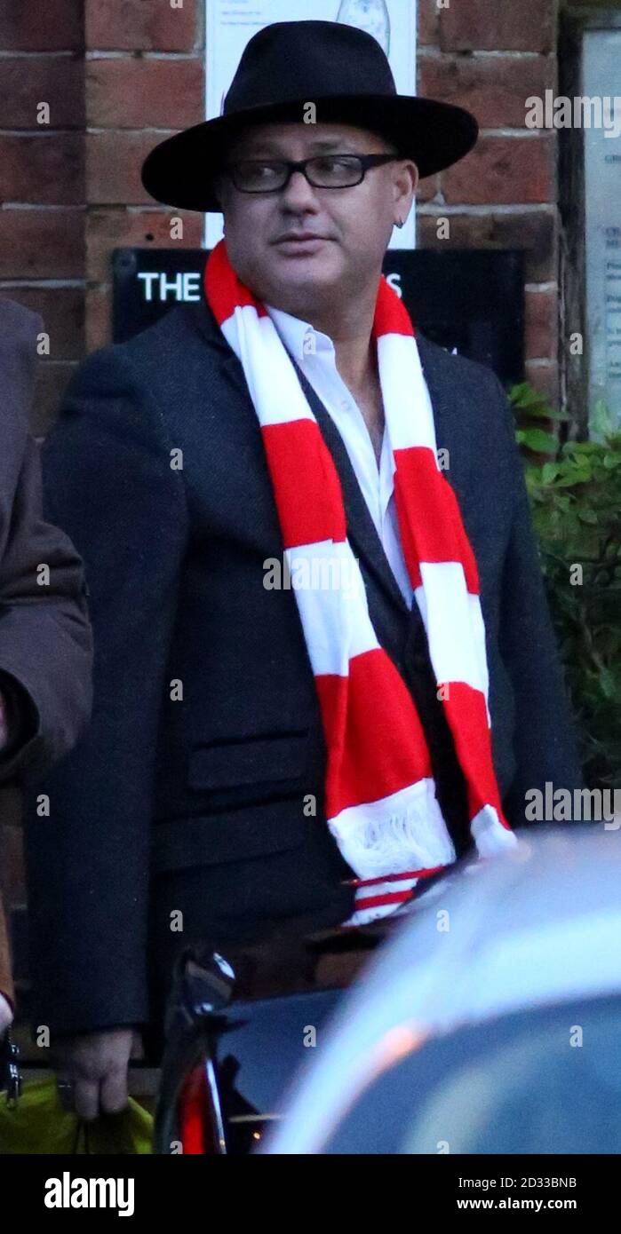 Michael Biggs, the son of Ronnie Biggs leaves the chapel after his ...