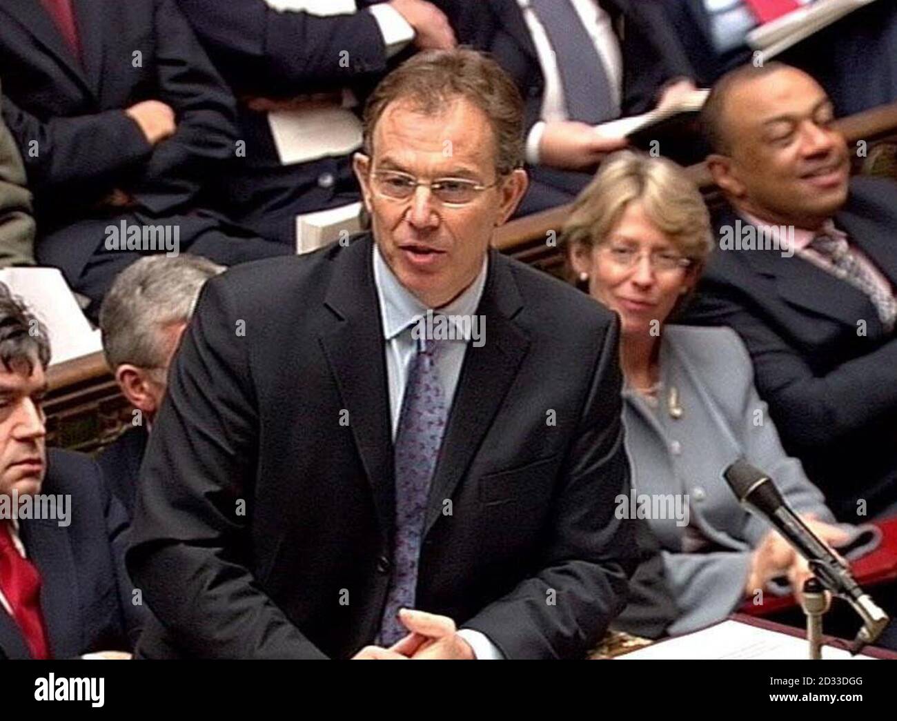Prime minister tony blair prime ministers question time house commons ...