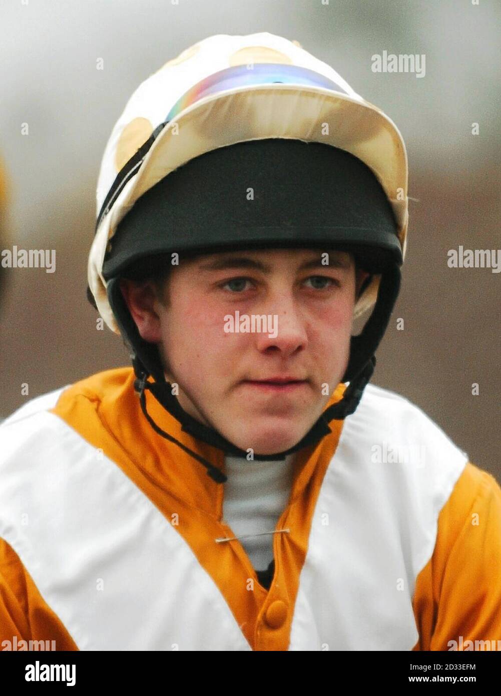 Jockey David England at Towcester races Stock Photo - Alamy