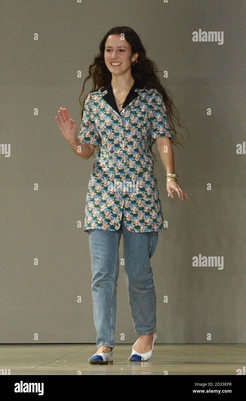 Ashley Williams appears on the catwalk during the Ashley Williams ...