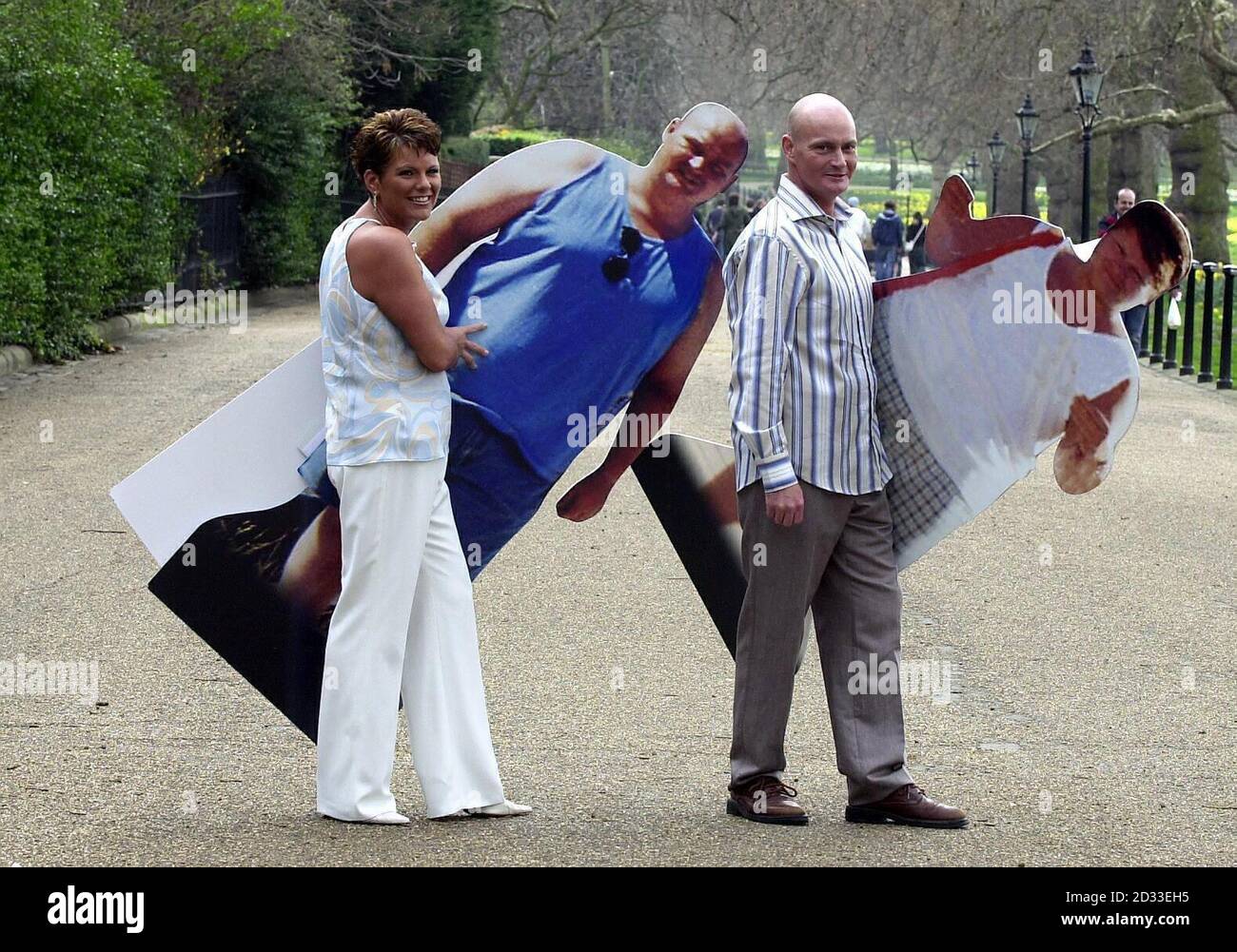 Neil, 39, and Kathy Feeley, 35, from Barnsley in South Yorkshire hold ...