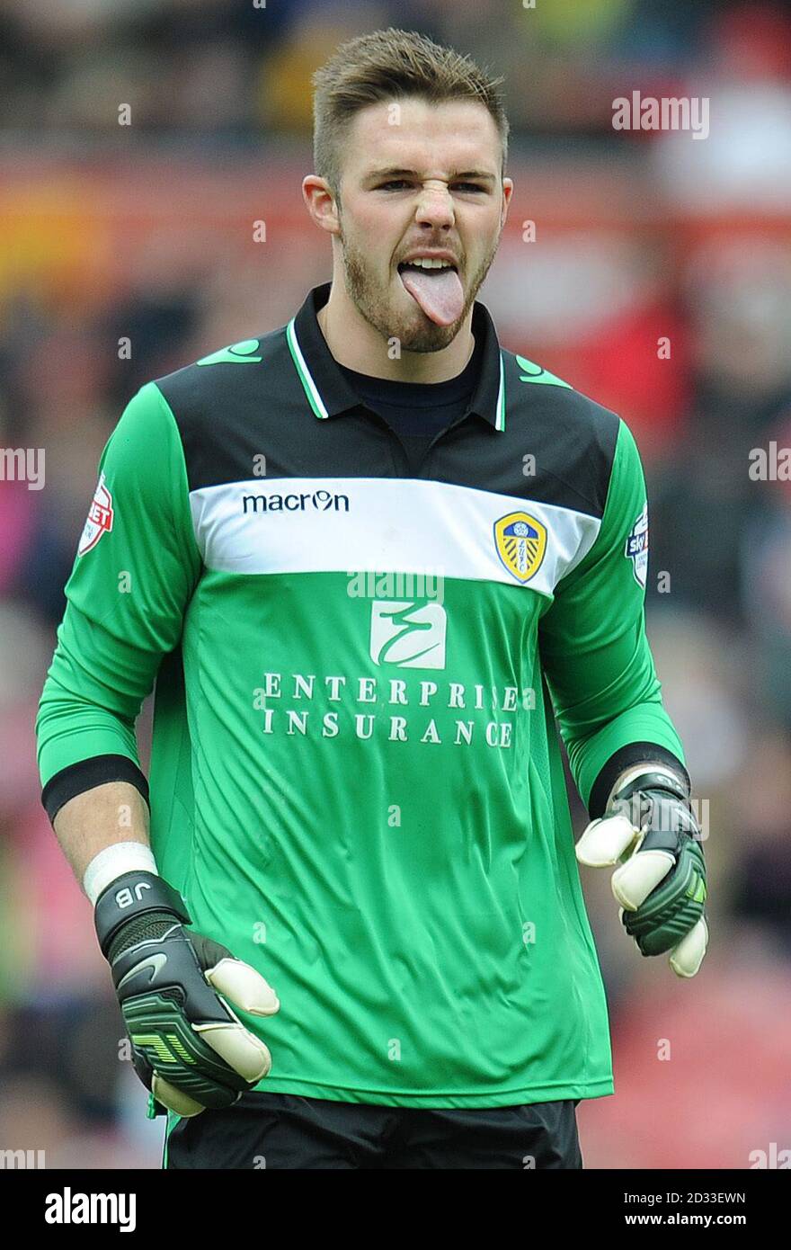 Leeds United's loan signing Jack Butland during the Sky Bet ...