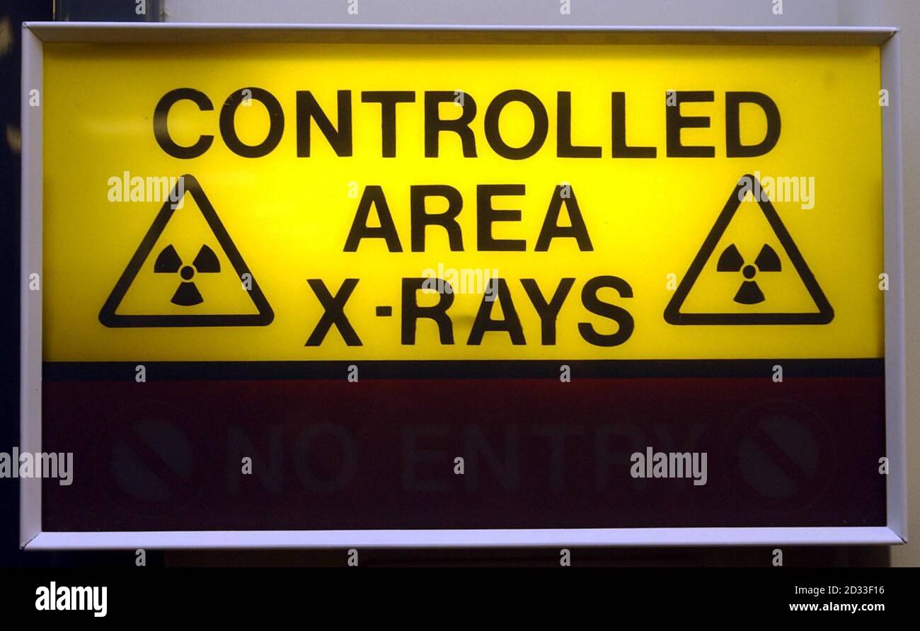 X ray sign at Whipps Cross Hospital in east London Stock Photo - Alamy