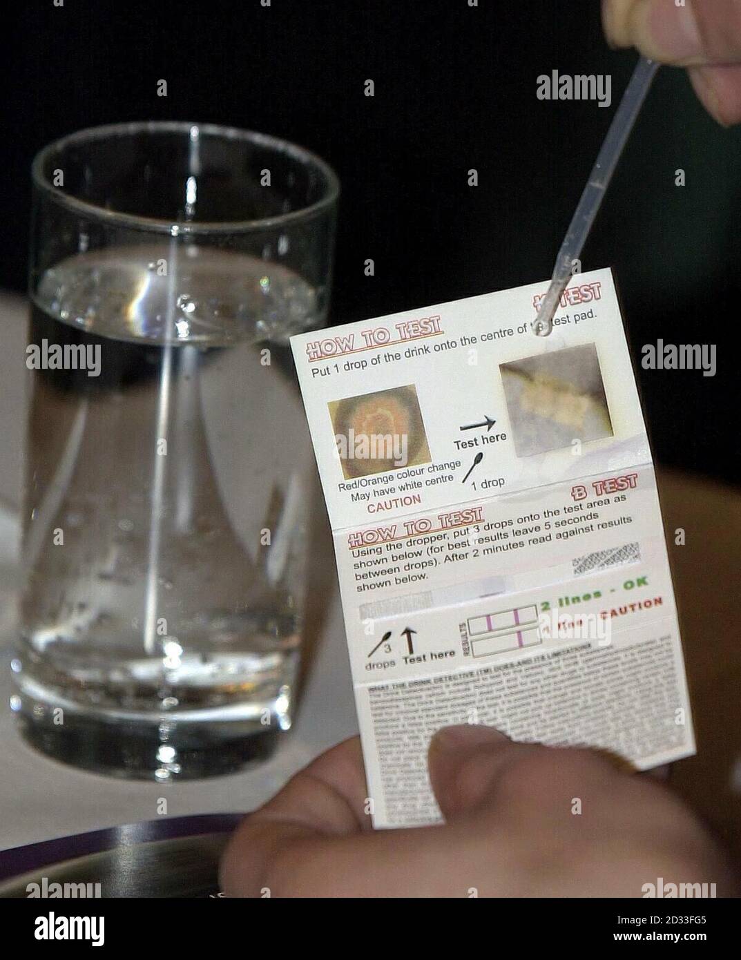 The Drink Detective, a device which allows people to test their drinks ...
