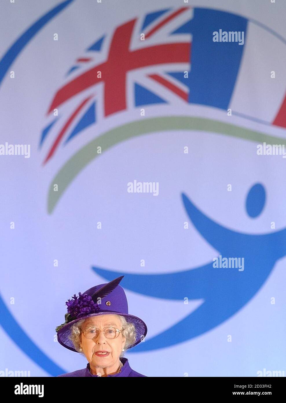 Britain's Queen Elizabeth II gives a speech during the official ...