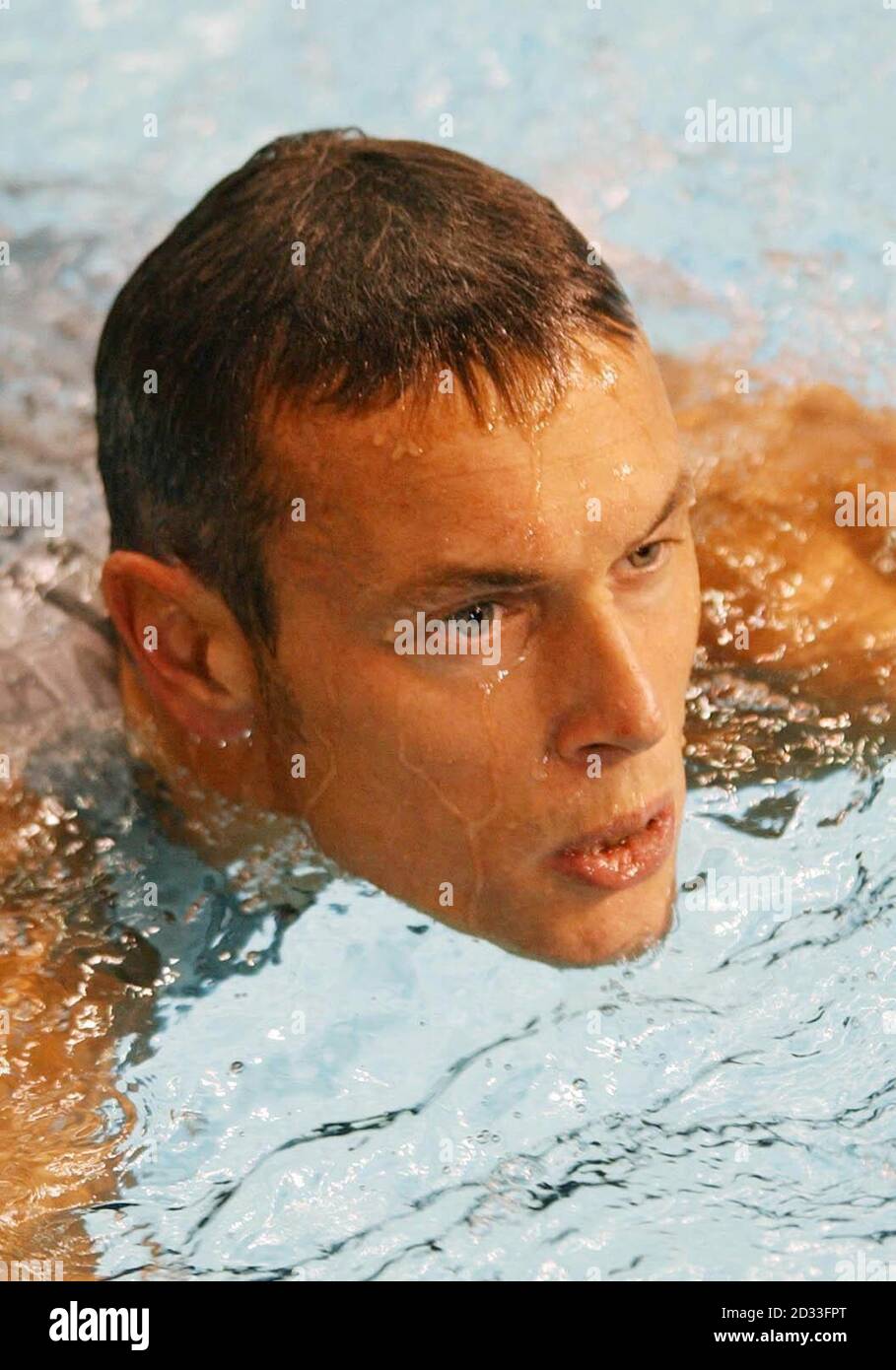 Mark Foster after the Men's 50m Freestyle Finals in the British ...