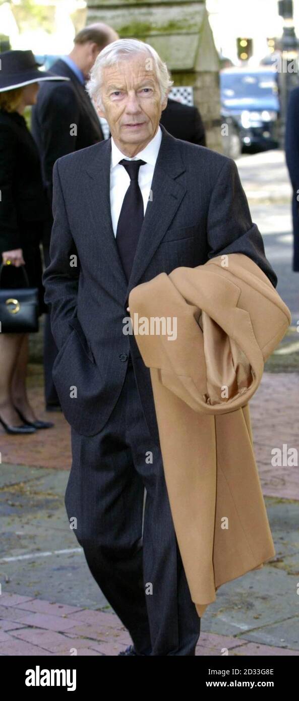 Racing legend Lester Piggott arrives at St Paul's Church, London, for ...