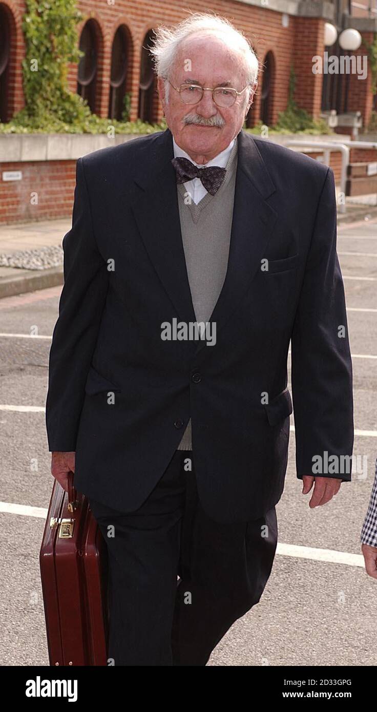 Forensic pathologist Professor Austin Gresham arrives at Suffolk County Hall, Ipswich, for the ...