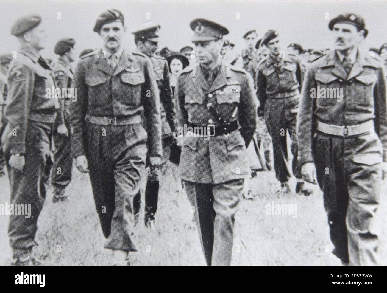 A 1943 photograph at Bulford with David Wood (extreme left) and front ...