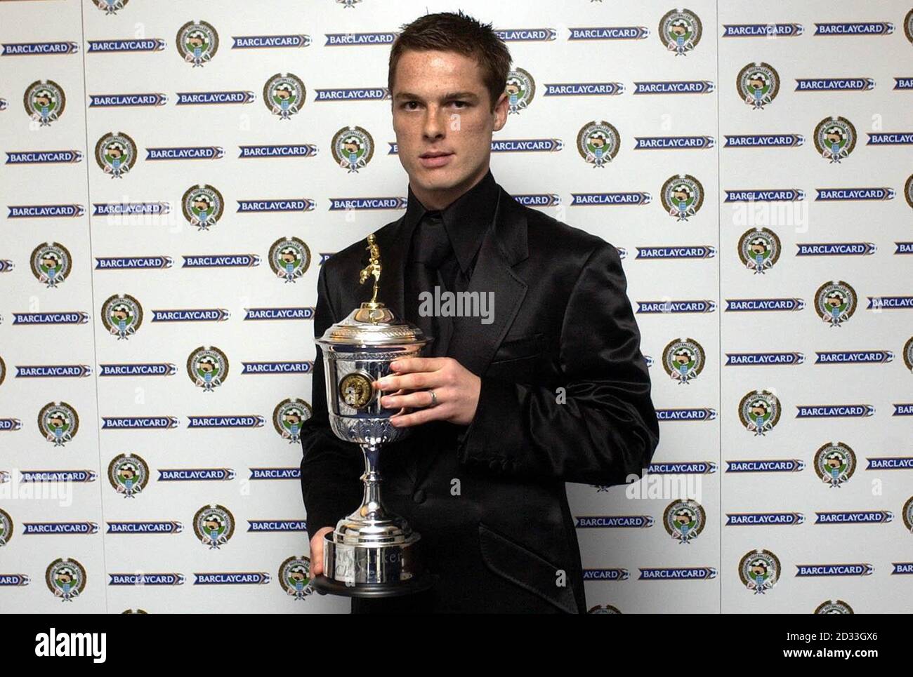 Chelsea's Scott Parker receives the PFA Young Player of the Year Award ...