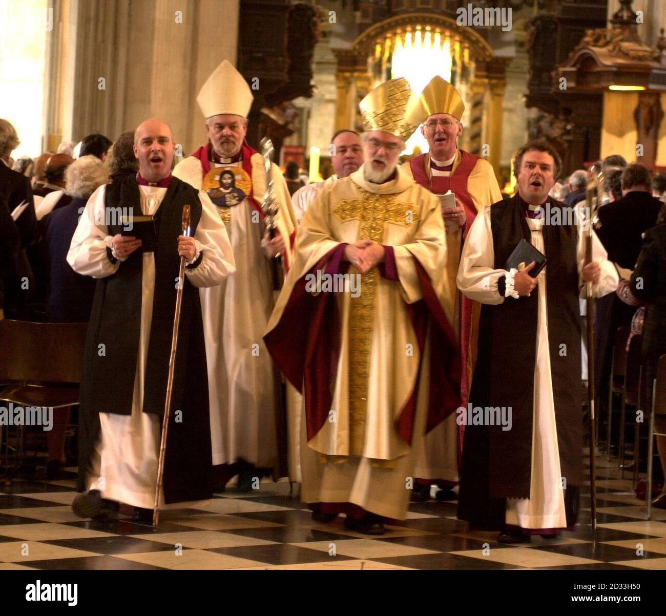 Dr rowan williams consecration st pauls cathedral hi-res stock ...