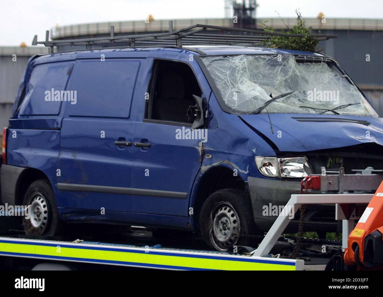 Van driver died when he thrown hi-res stock photography and images - Alamy