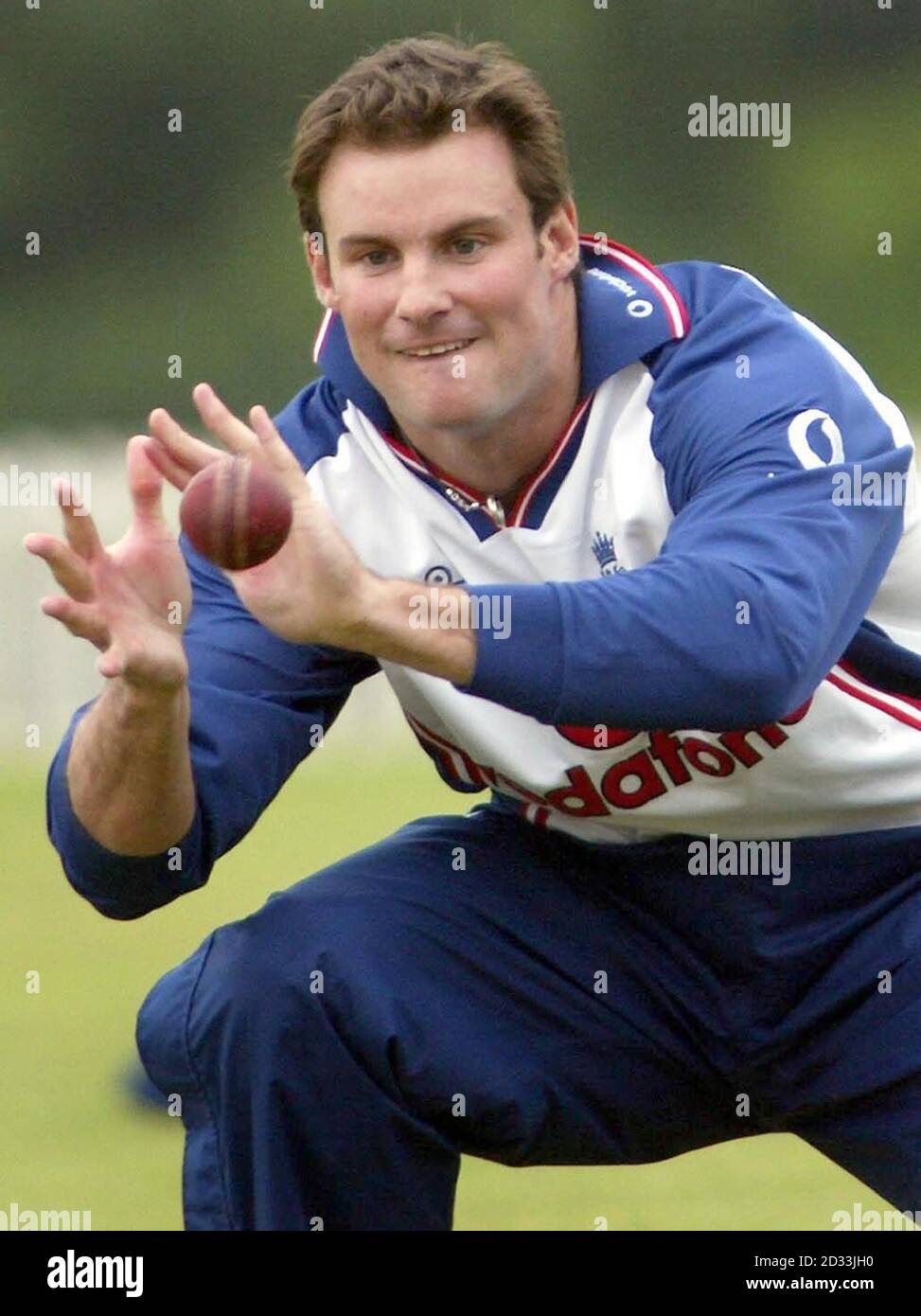 England's Andrew Strauss during nets at New Rover cricket ground, Leeds ...