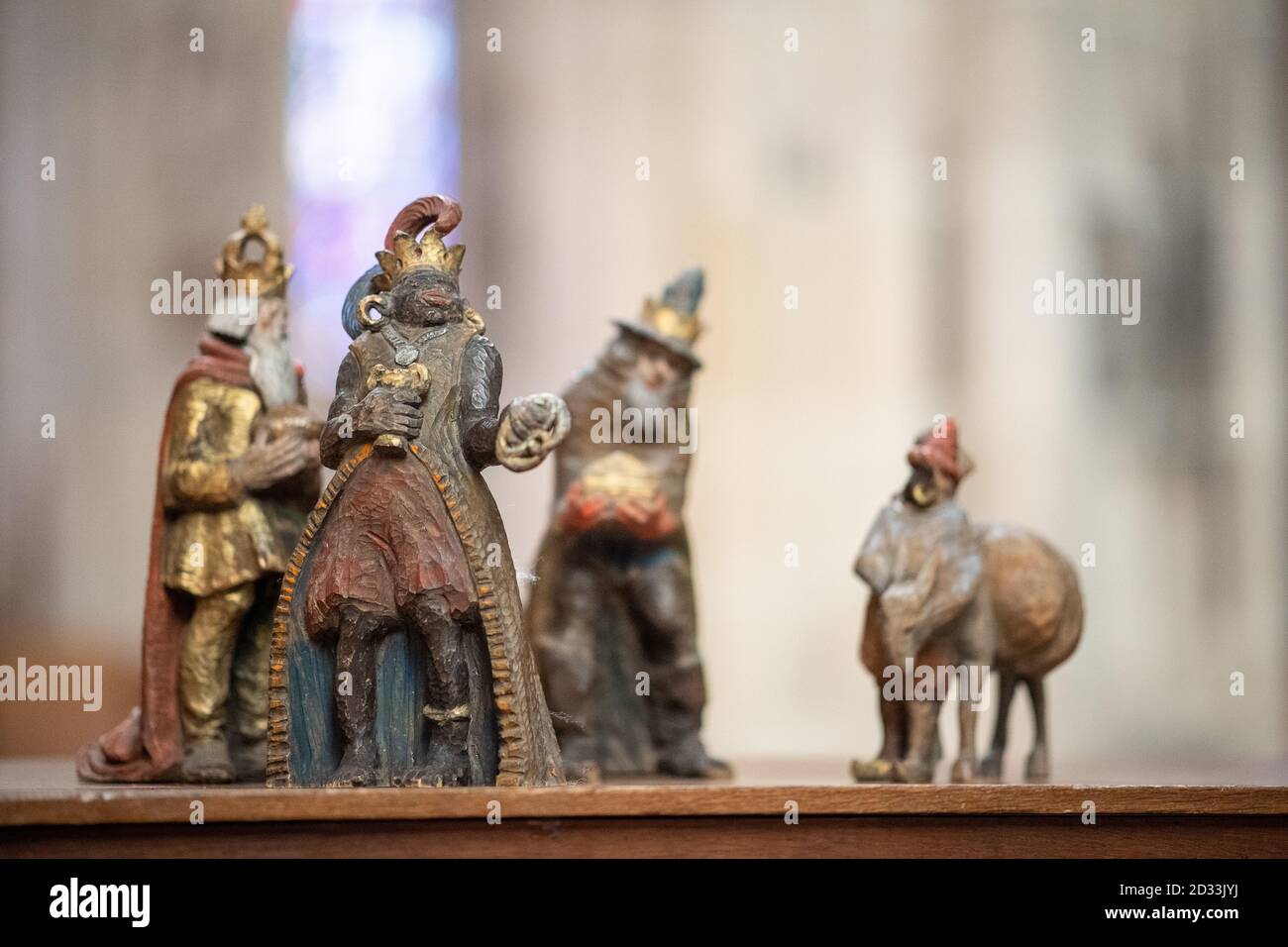 Ulm, Germany. 07th Oct, 2020. The figure of Melchior (v) stands with ...
