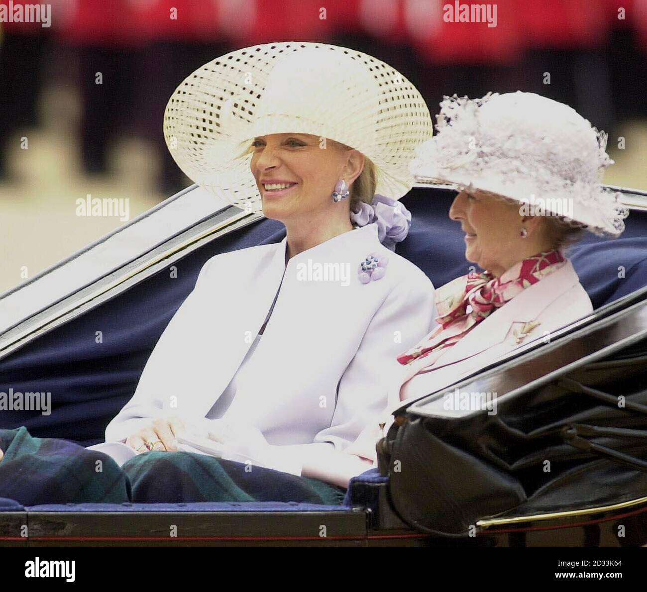 Princess Michael of Kent (left) accompanied by Princess Alexandra at ...