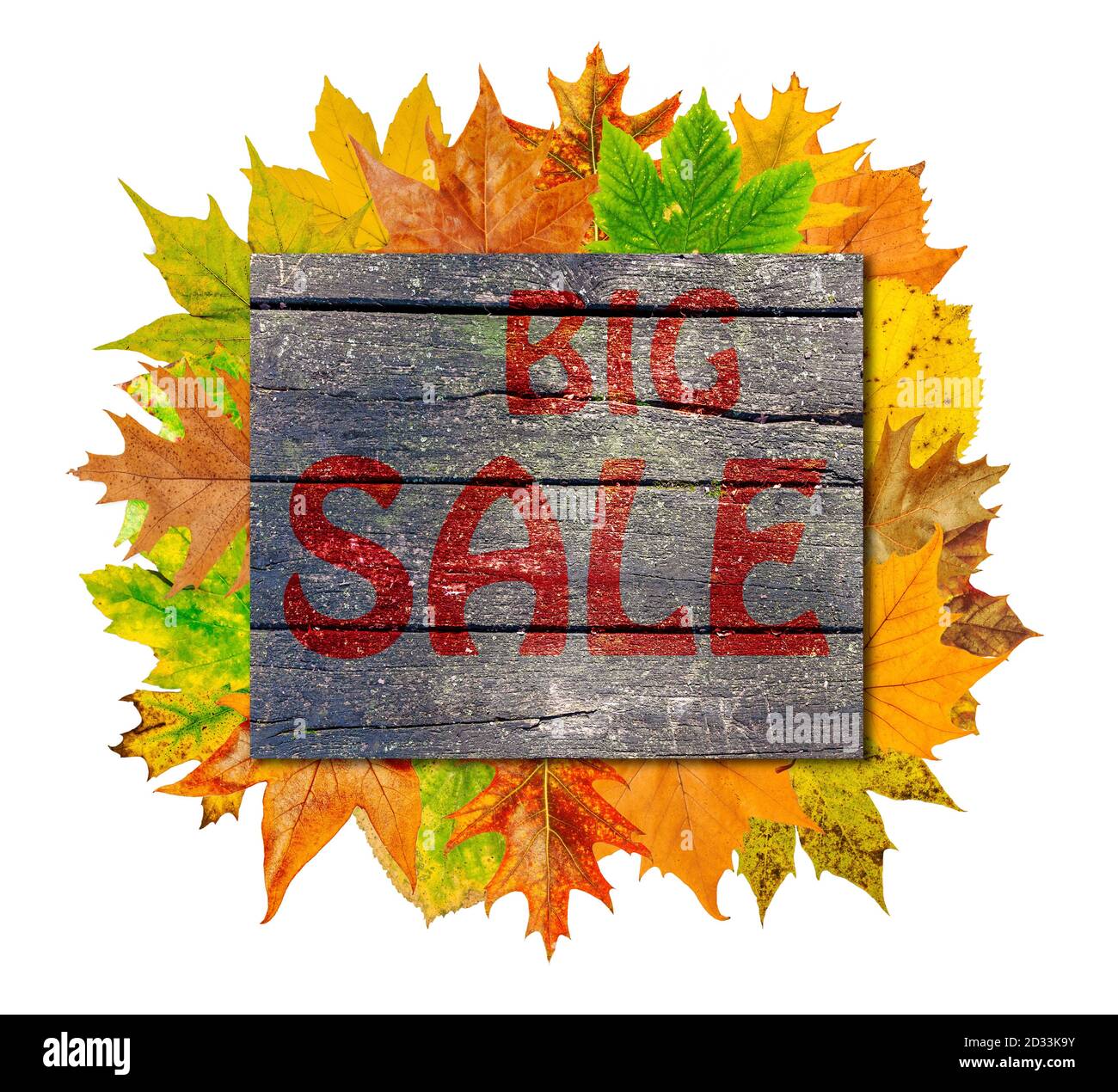 Autumn frame made leaves Cut Out Stock Images & Pictures - Alamy