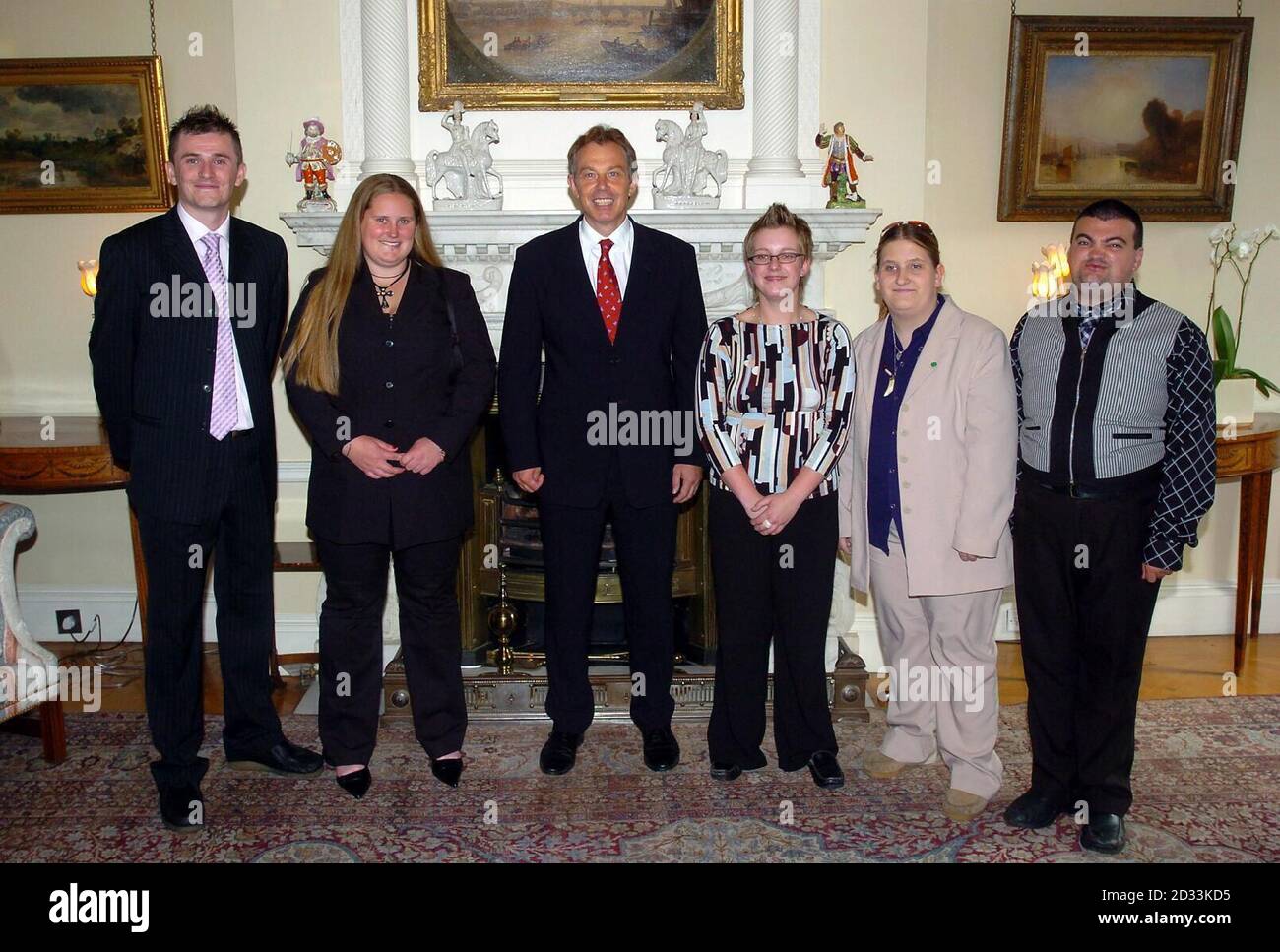 Millennium Volunteers (from left) Philip McNulty, Claire Dearden ...