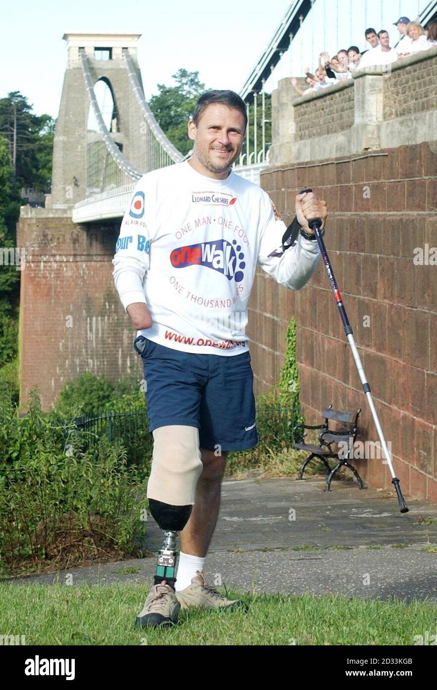 Chris Moon at Clifton Suspension Bridge, Clifton near Bristol. The ...