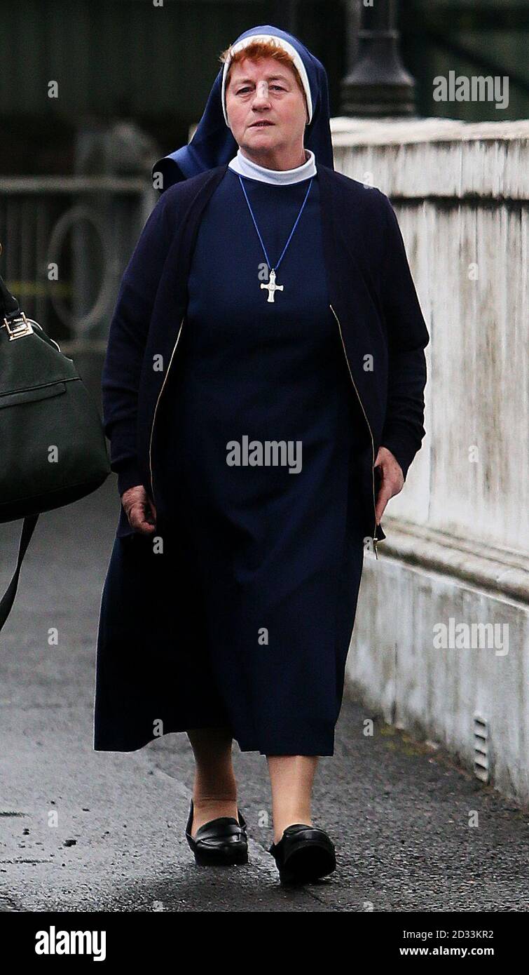 Sister Brenda McCall from the Sisters of Nazareth leaving Banbridge ...