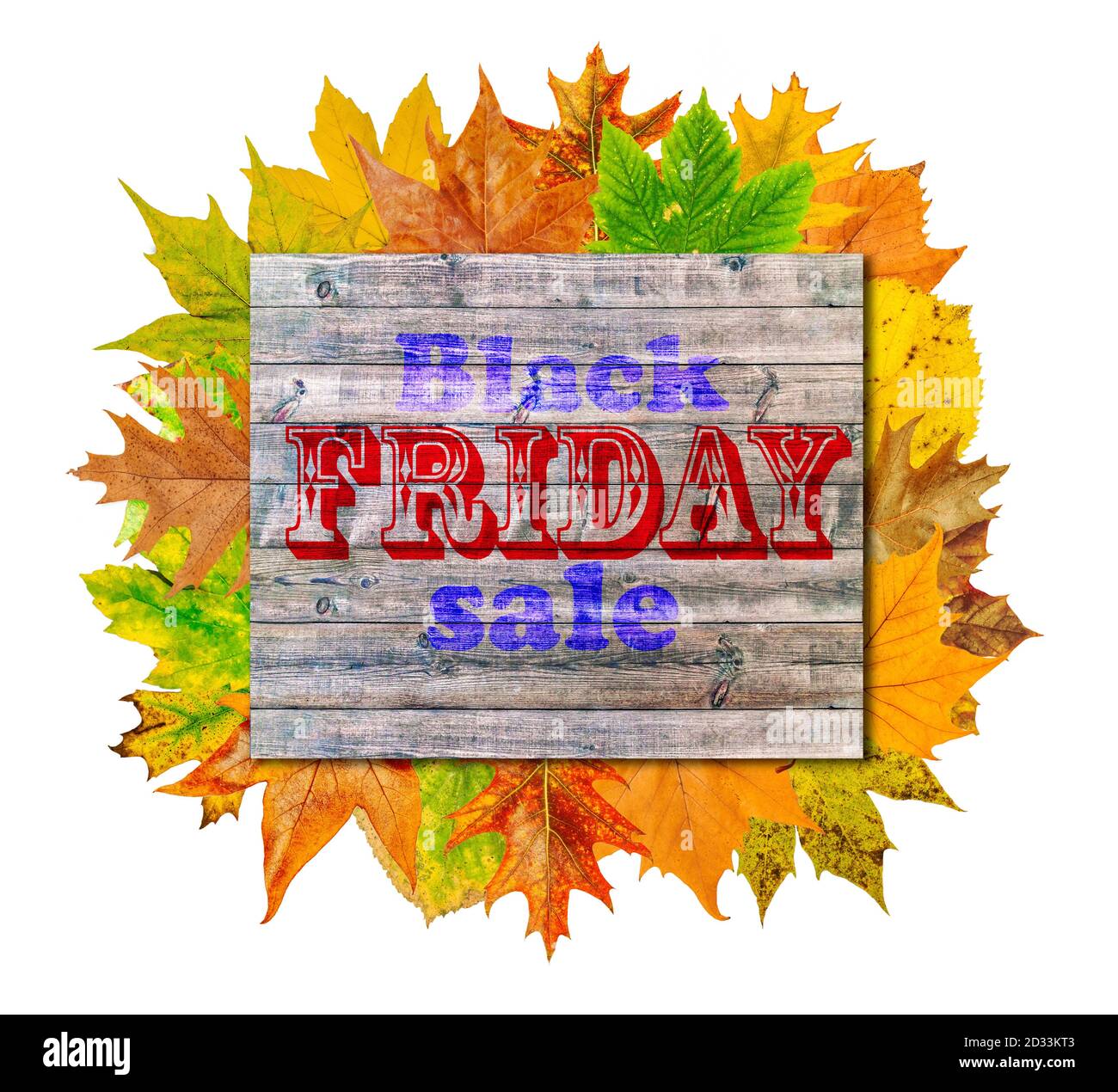 Poster autumn sale leaves Cut Out Stock Images & Pictures - Alamy