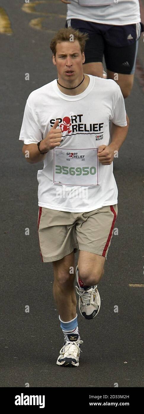 Prince william sport relief london mile hi-res stock photography and ...
