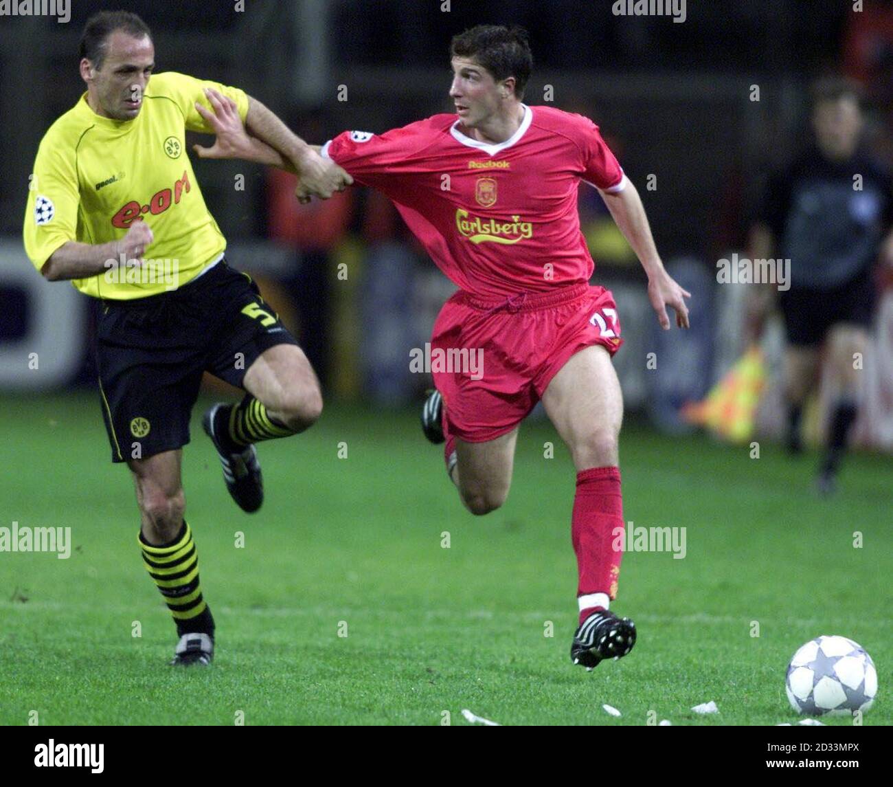 Borussia dortmunds jurgen kohler tussles hi-res stock photography and ...