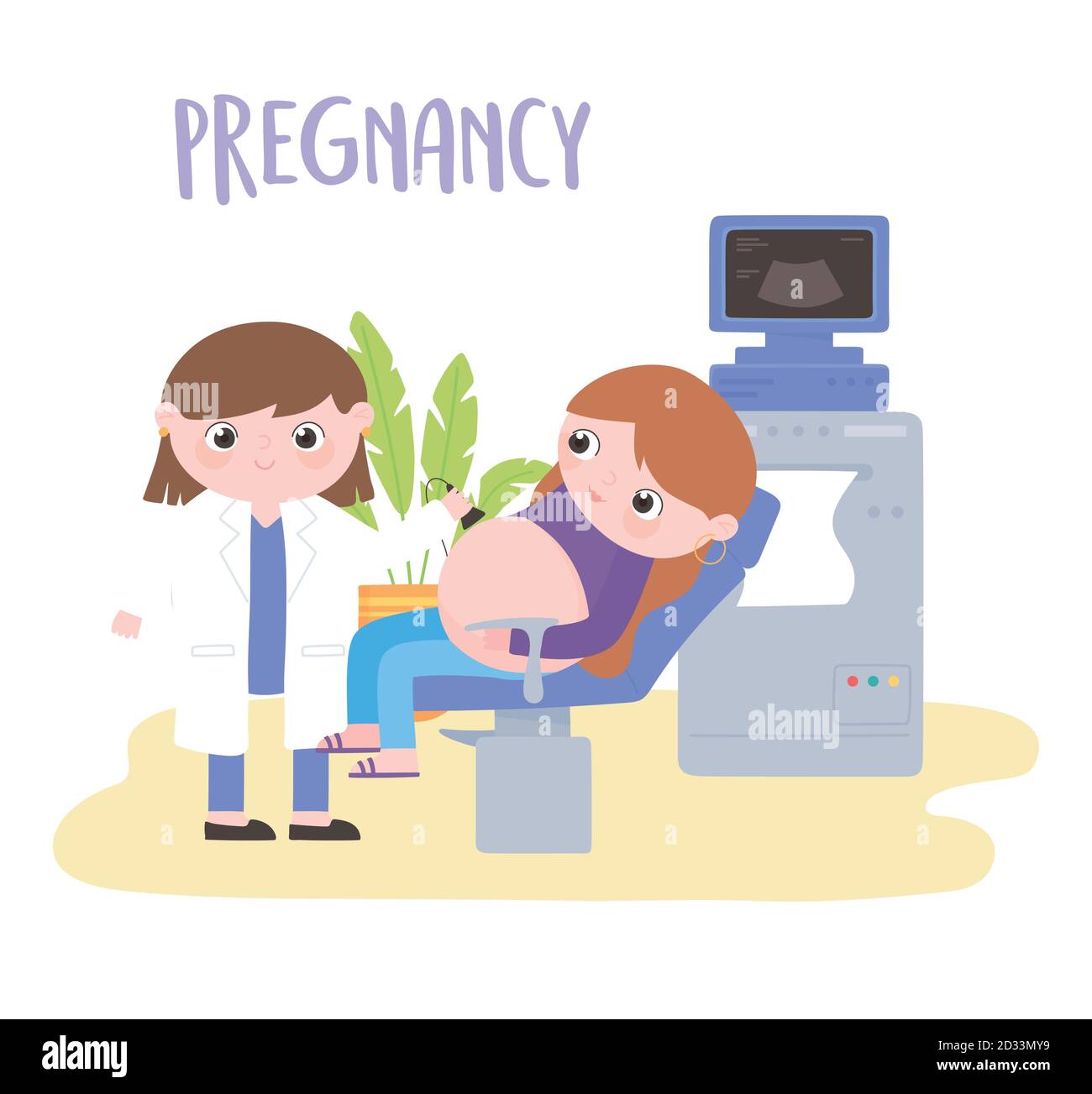 pregnancy and maternity, pregnant woman under medical check-up with ...