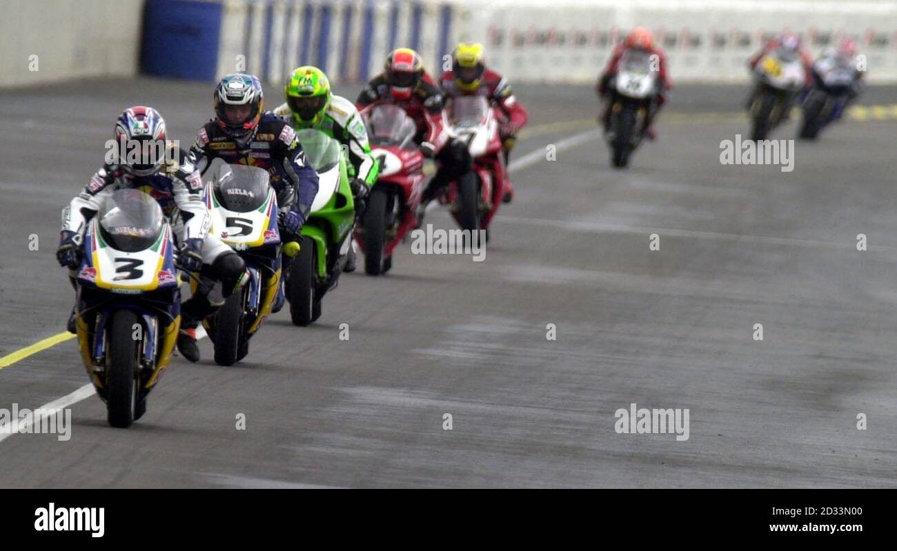 First lap british superbike championship race rockingham motor speedway ...