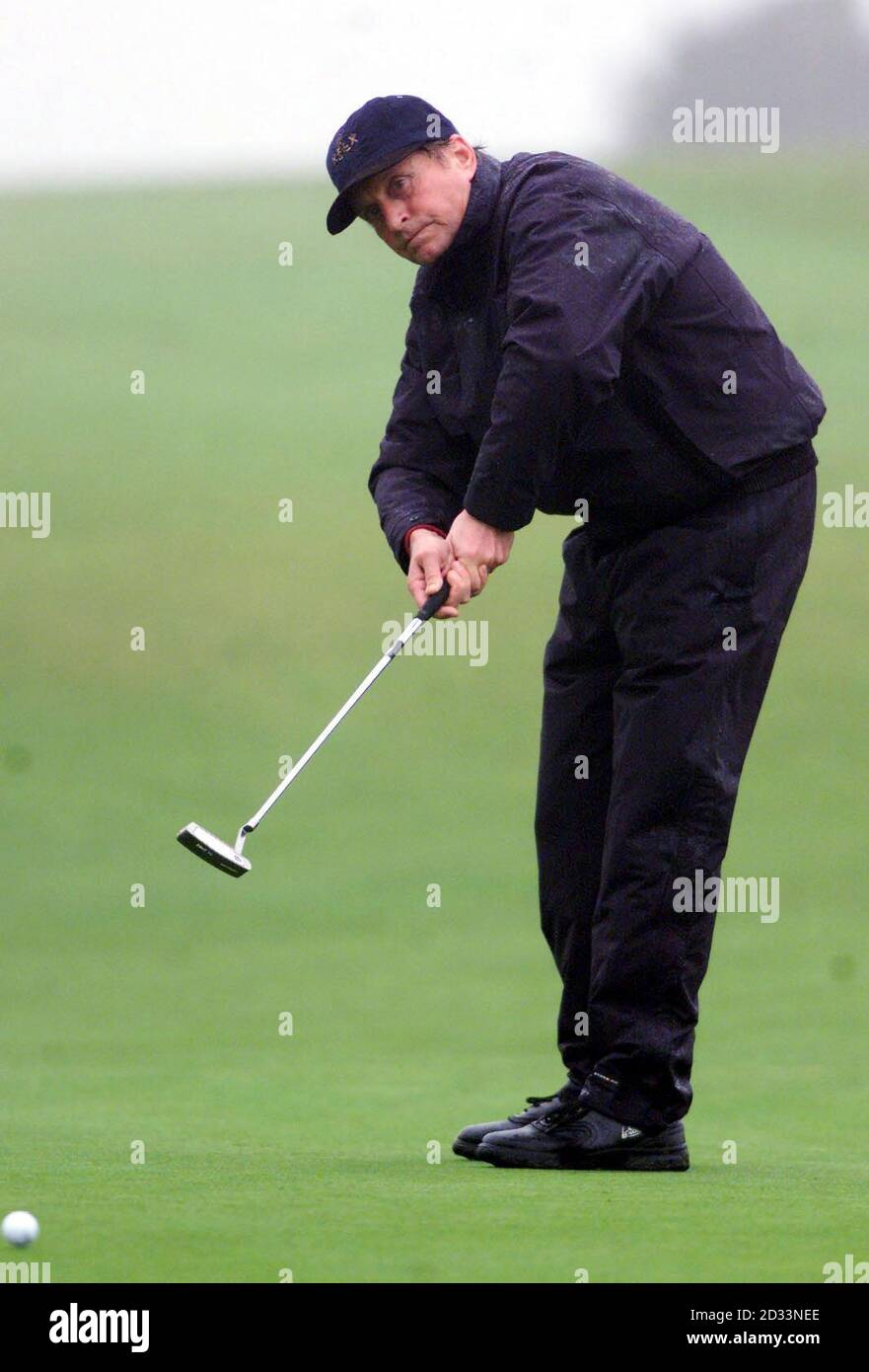 Michael douglas putts 1st start dunhill links championships carnoustie ...