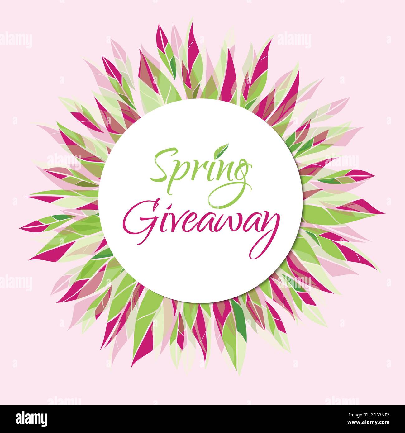Spring giveaway vector card Stock Vector Image & Art - Alamy