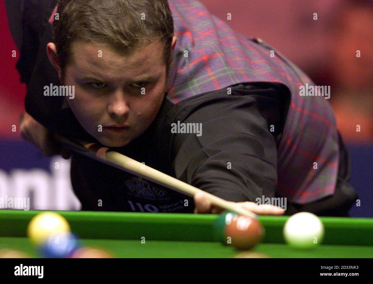 Stephen Lee at the table against Peter Ebdon during The LG Cup Final at ...