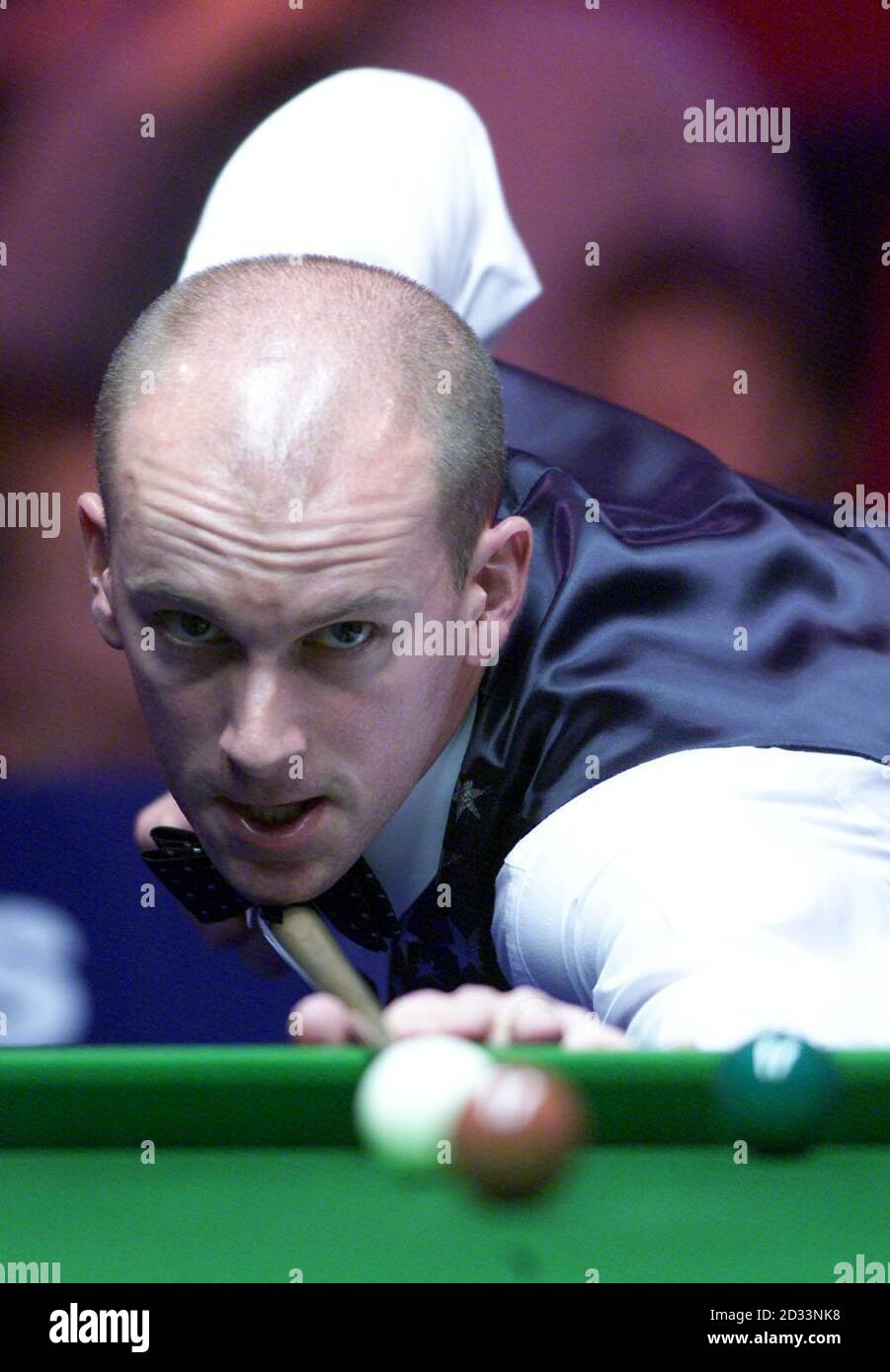 Peter Ebdon at the table against Stephen Lee during The LG Cup Final at ...