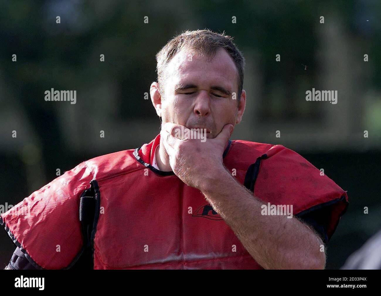 Wales scott quinnell training session sophia gardens hi-res stock ...