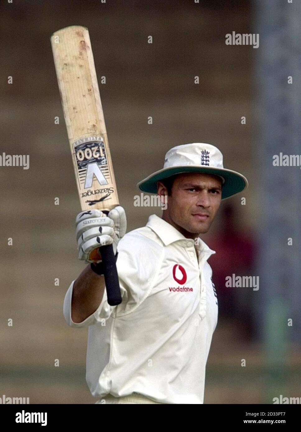 England batsman Mark Ramprakash celebrates scoring his century during ...