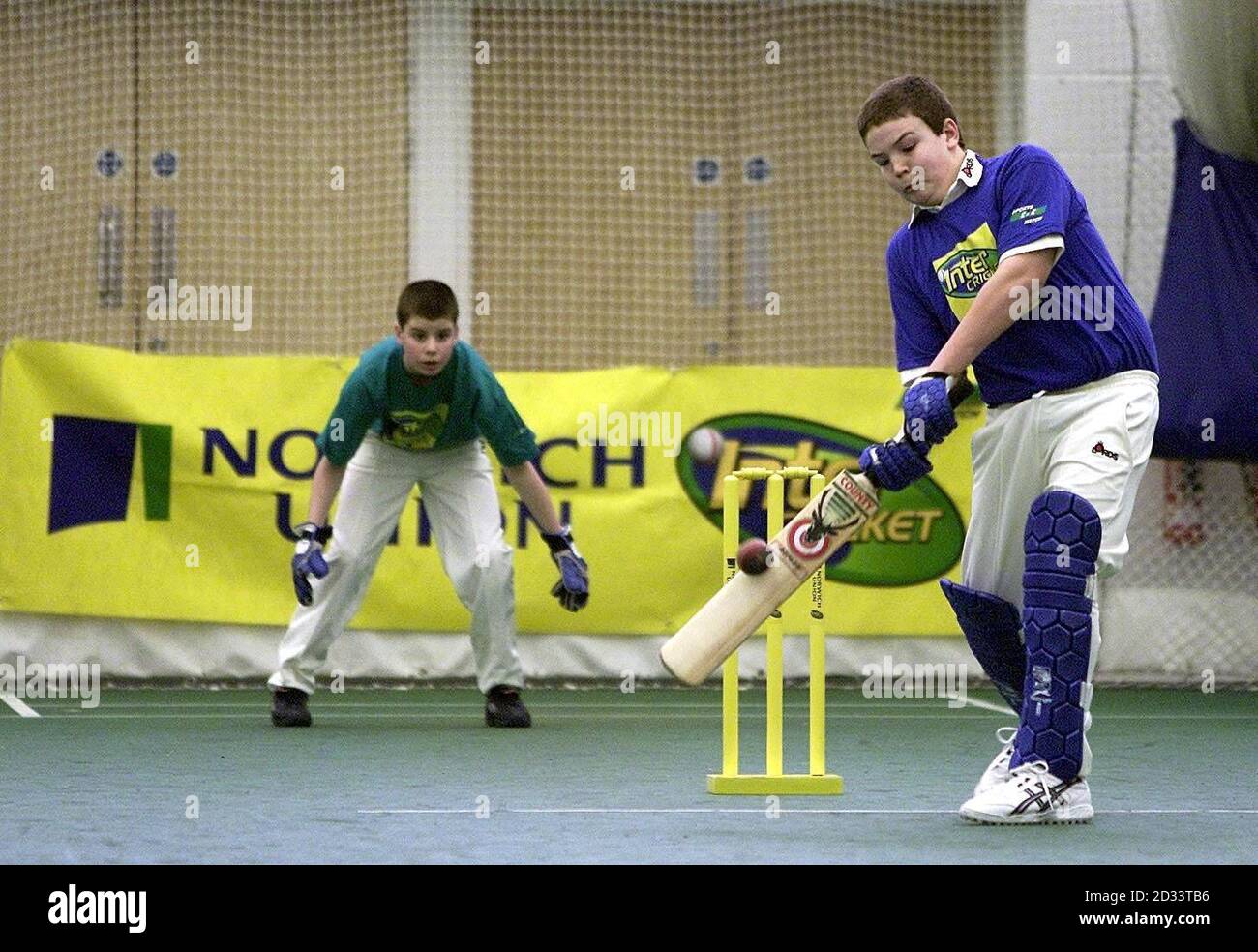 Lee Gower, of Penglais High School, Aberystwith batting against Coedcae ...