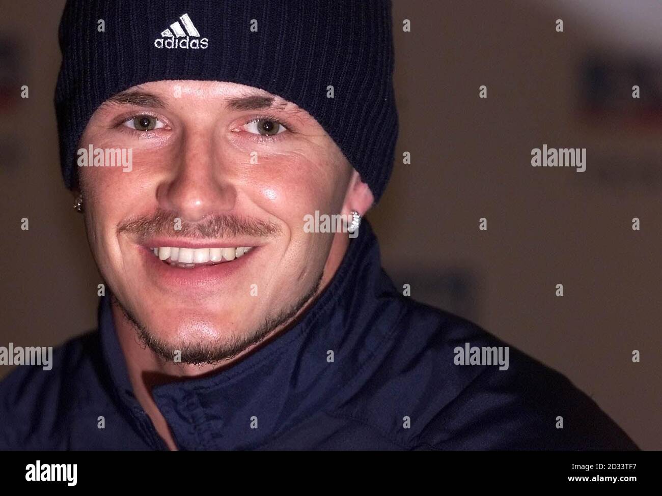Sport football smiling head head shot david beckham hi-res stock ...