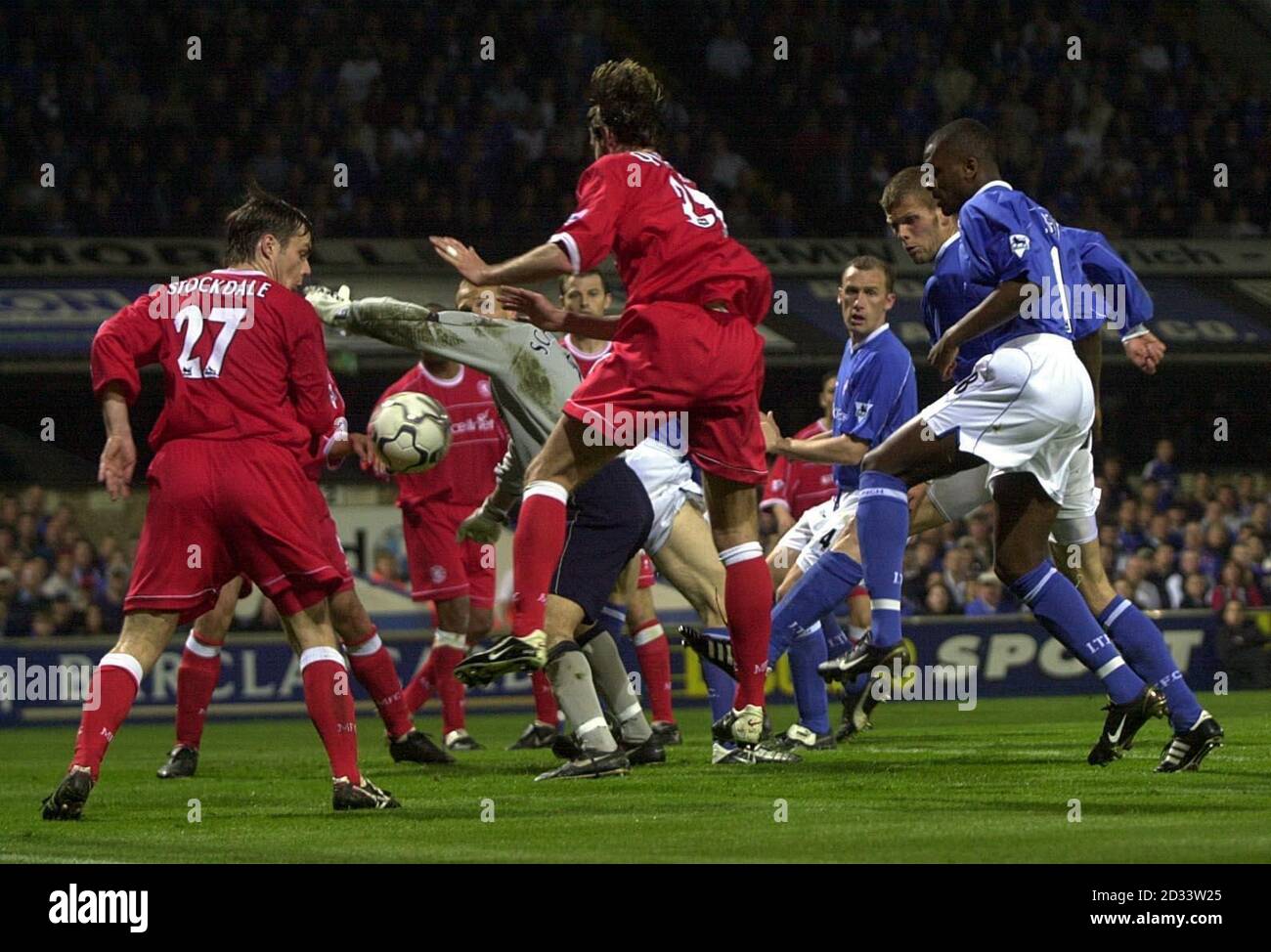 Middlesbrough goalkeeper Mark Schwarzer is beaten by Ipswich Town's ...