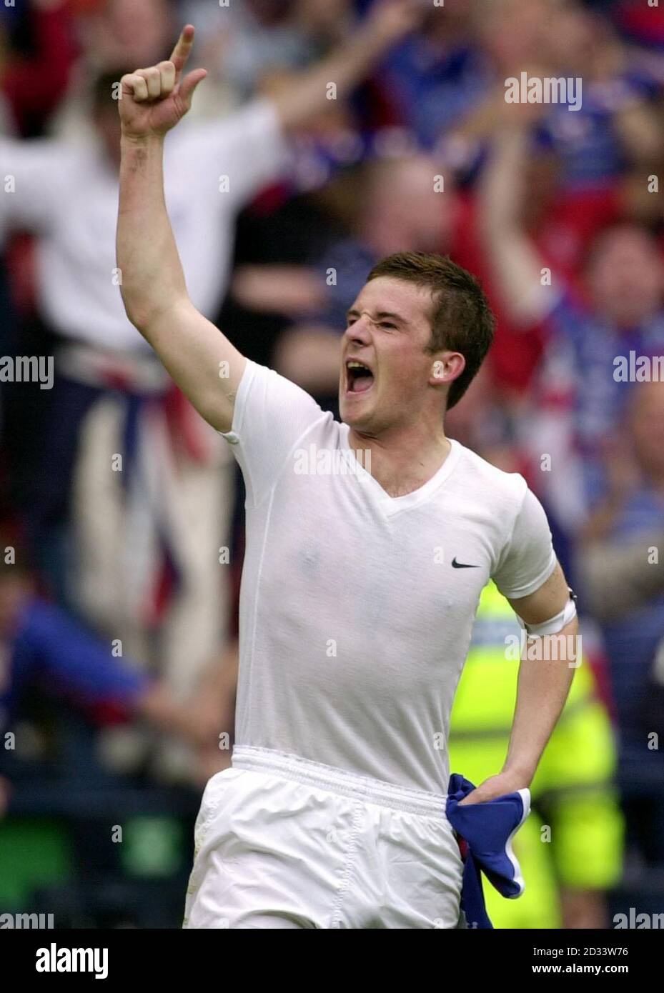 Ranger`s Barry Ferguson celebrates his goal against Celtic during the ...