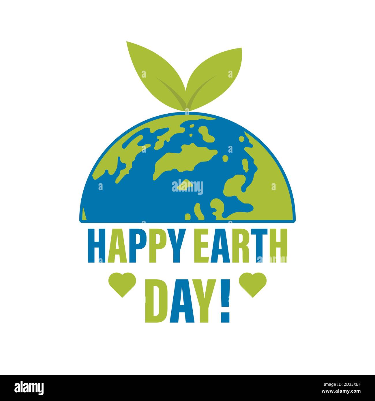 Happy Earth Day Banner Illustration of a happy earth day banner, for ...