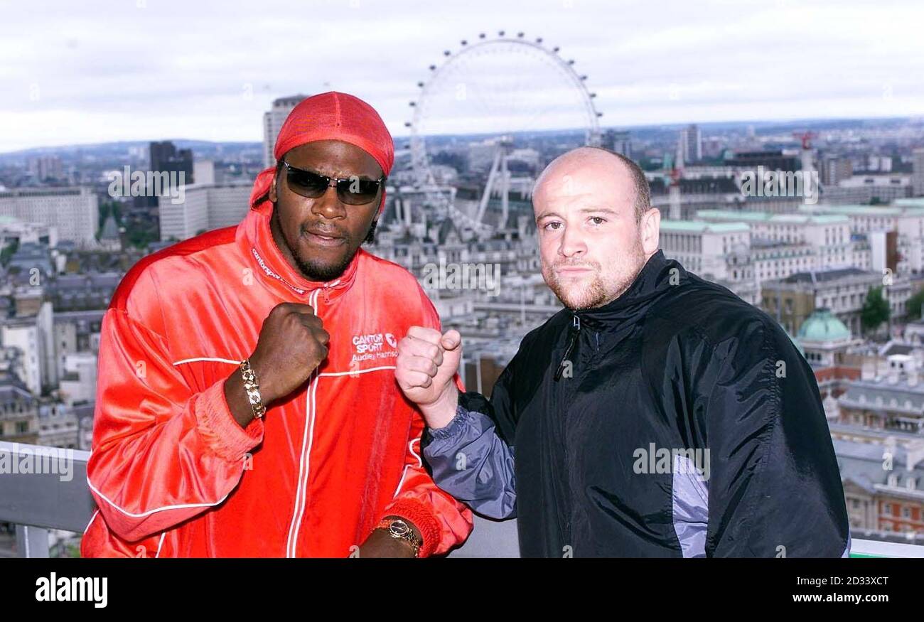 Olympic Heavyweight boxing champion Audley Harrison (left) stands next ...