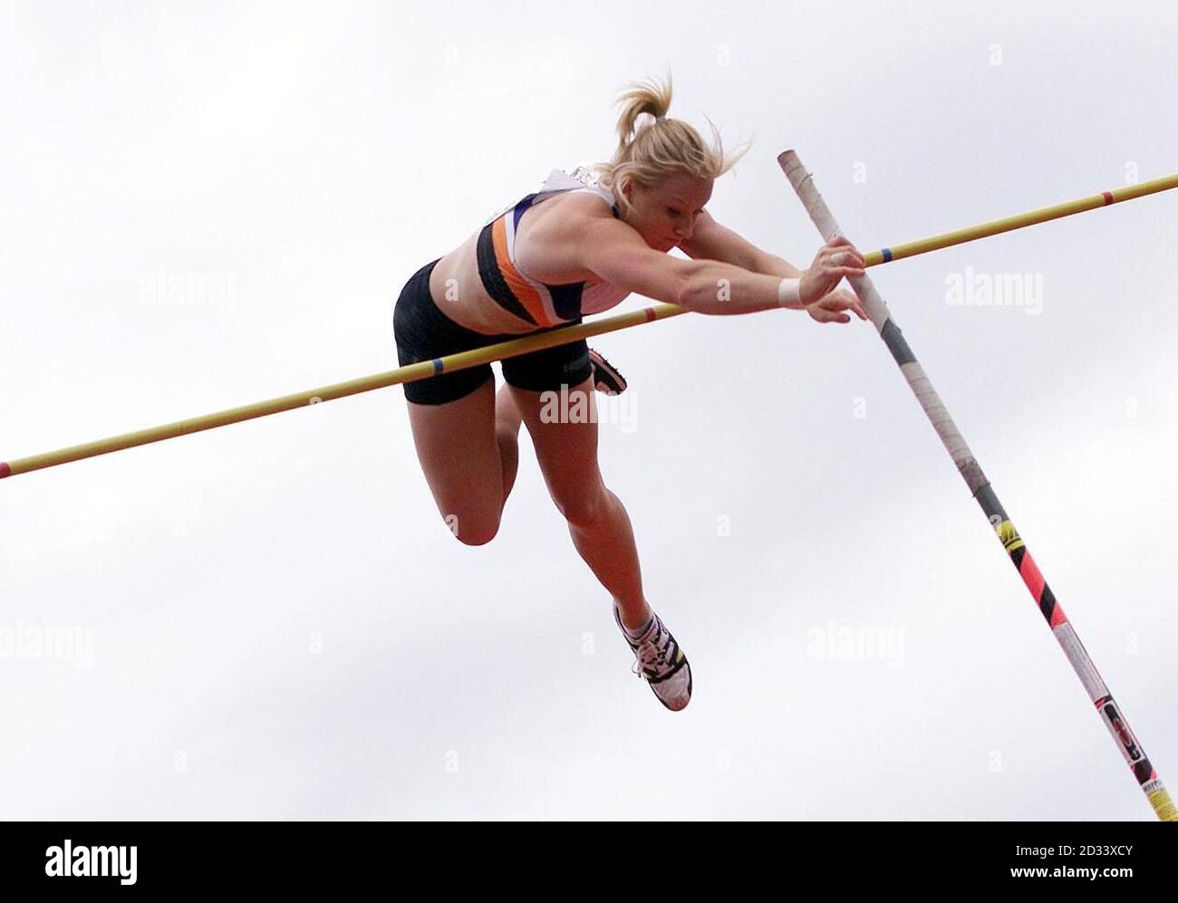 Bridget Isworth of Australia competes in the Pole Vault during the ...