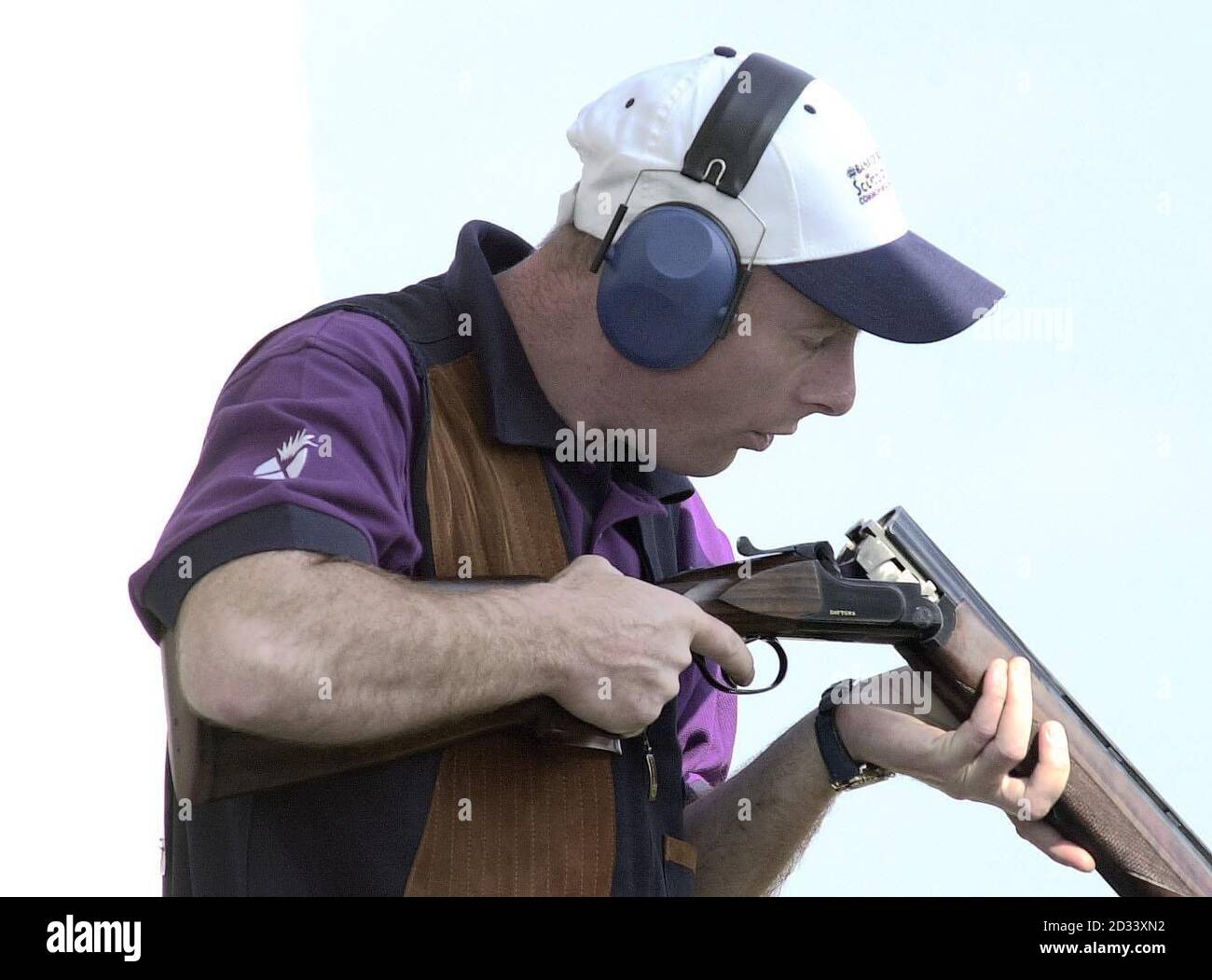 Scotland's Colin Will looks down the barrel of his gun during the men's ...